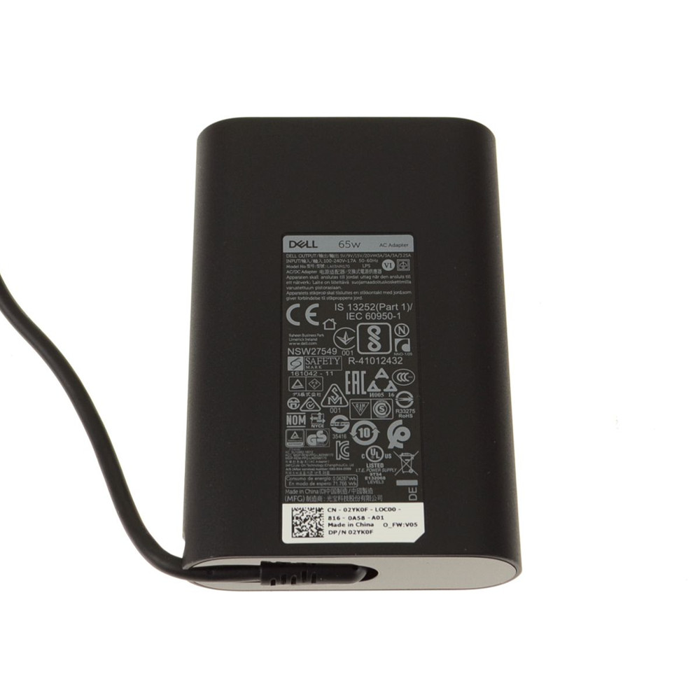 2YK0F Dell Inspiron 14 7420 2-in-1 OEM 65 Watt AC Power Adapter with ...