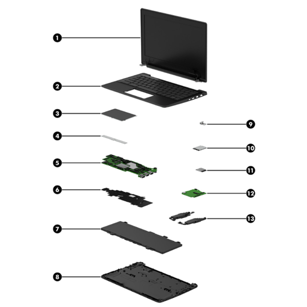 N85236-001 SPS-Hinge Kit for HP Fortis 11 G10 Chromebook – ShengRuiHK ...