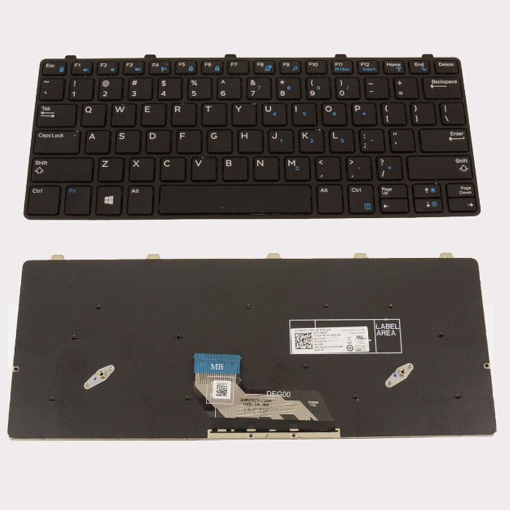 036G3P Dell Latitude 3190 2-in-1 Repalcement Keyboard Black ...